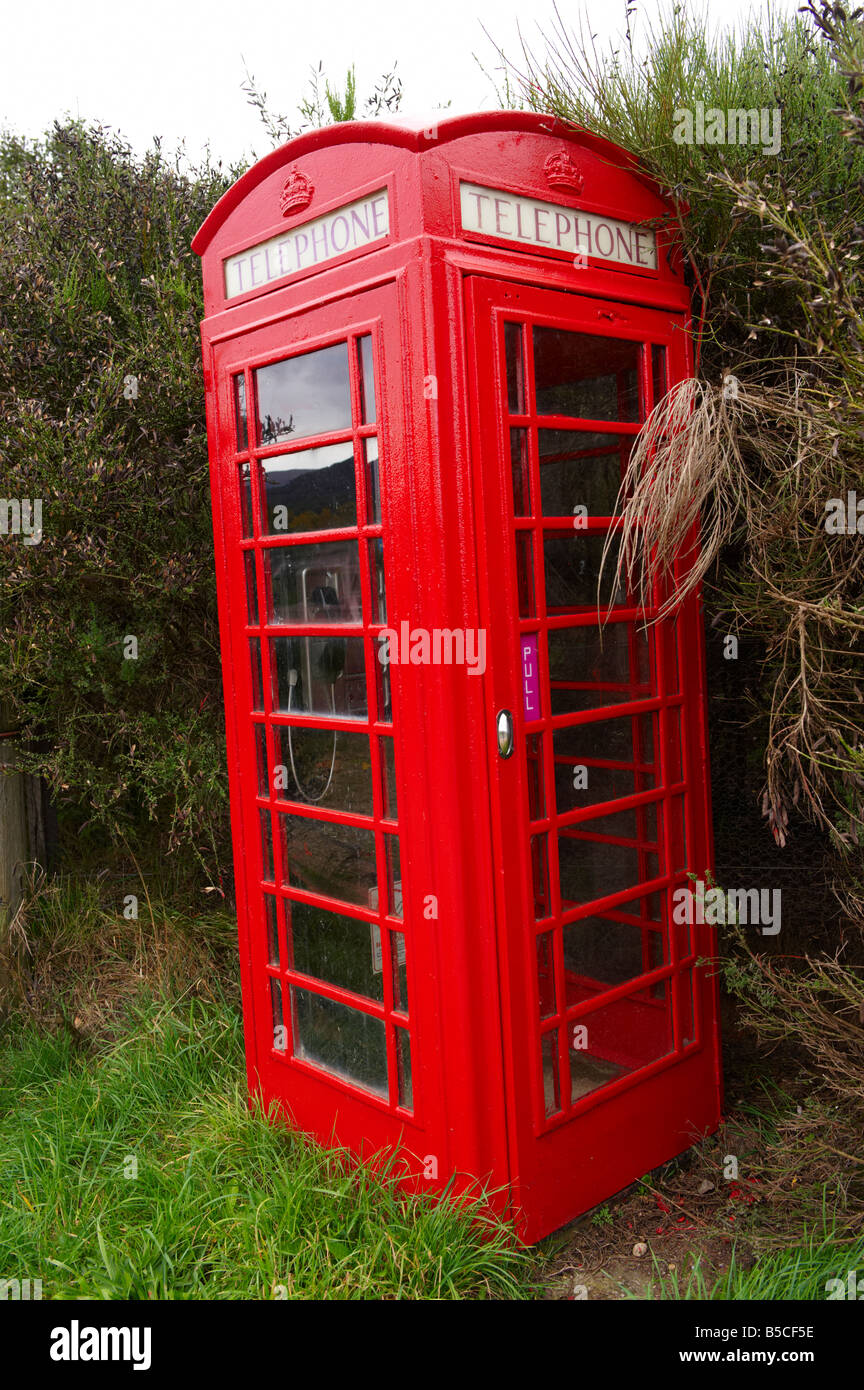 BT Phone box Scotland UK Stock Photo - Alamy