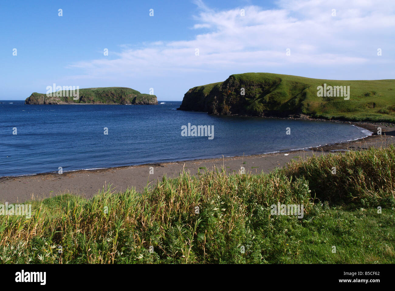 Oceanic bay of Shikotan island Stock Photo - Alamy