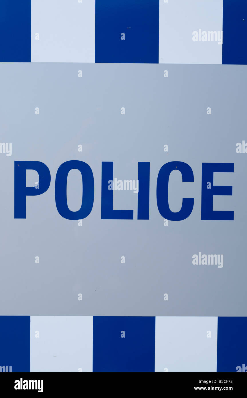 police sign, taken outside police station, Apia , Samoa Stock Photo - Alamy