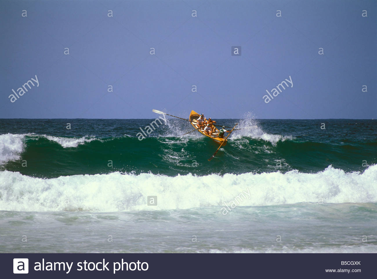 Surf Life Saving Rowing Boat Wave High Resolution Stock Photography and ...
