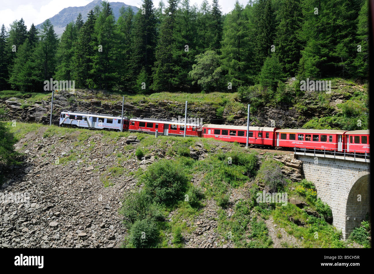 The Bernina Express from Switzerland to Italy Stock Photo - Alamy