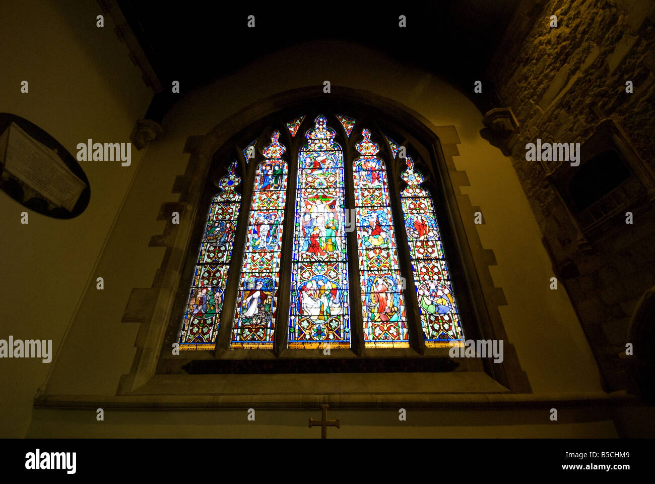 Inside The Minster Wimborne Dorset Stock Photo - Alamy