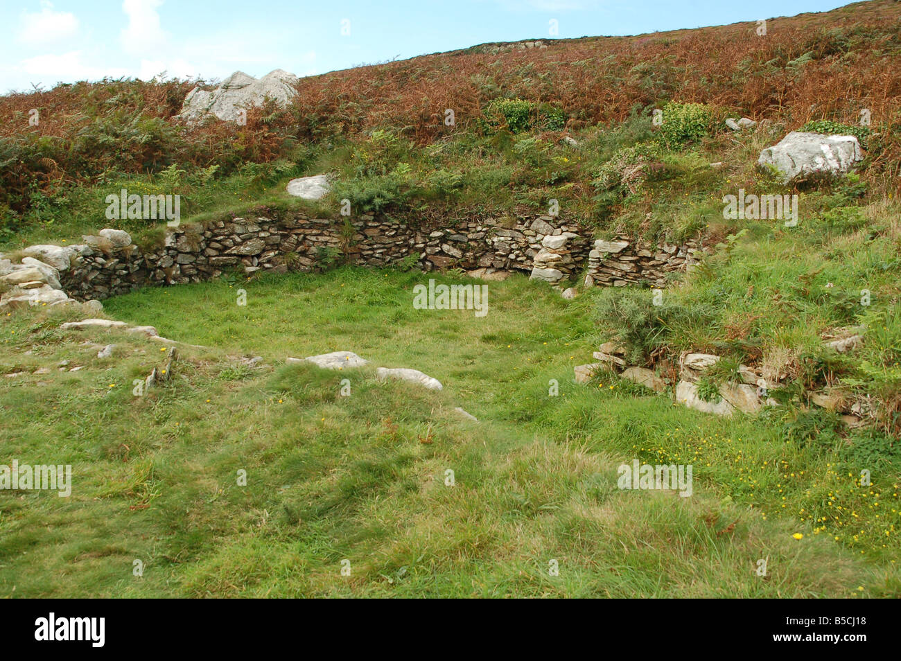 Remains of farmers' huts used from the Iron Age to Roman times on South ...