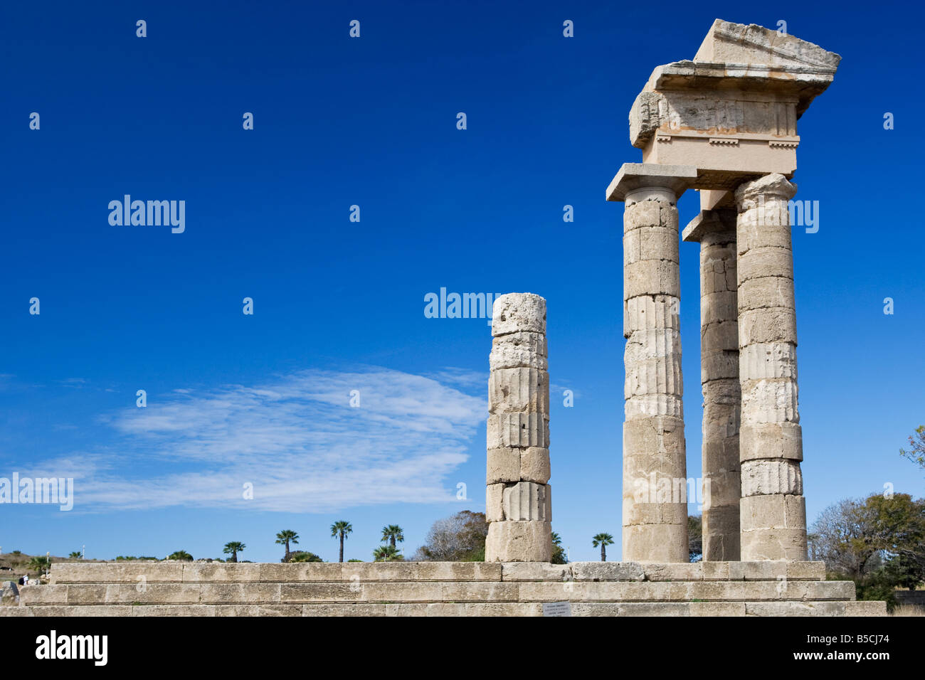 Ancient Acropolis, Island of Rhodes, Greece Stock Photo - Alamy