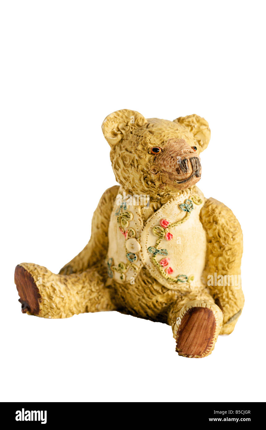 Small stone teddy bear, christmas ornament Stock Photo - Alamy