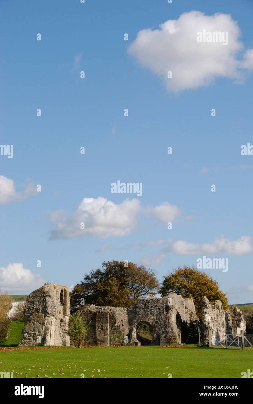 Remains of Lewes Priory AKA St Pancras Priory East Sussex England Stock ...