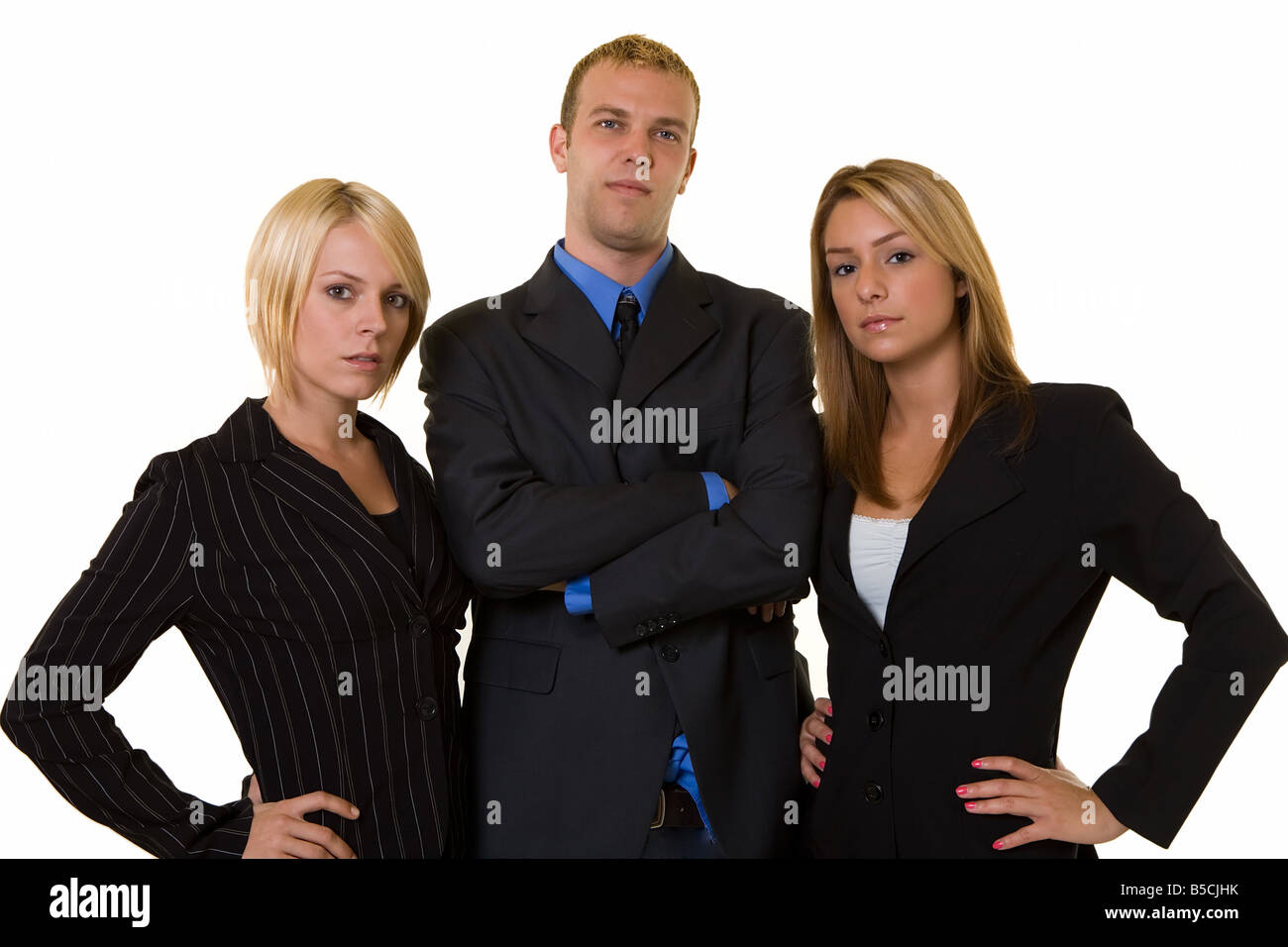 Female and male team Cut Out Stock Images & Pictures - Alamy