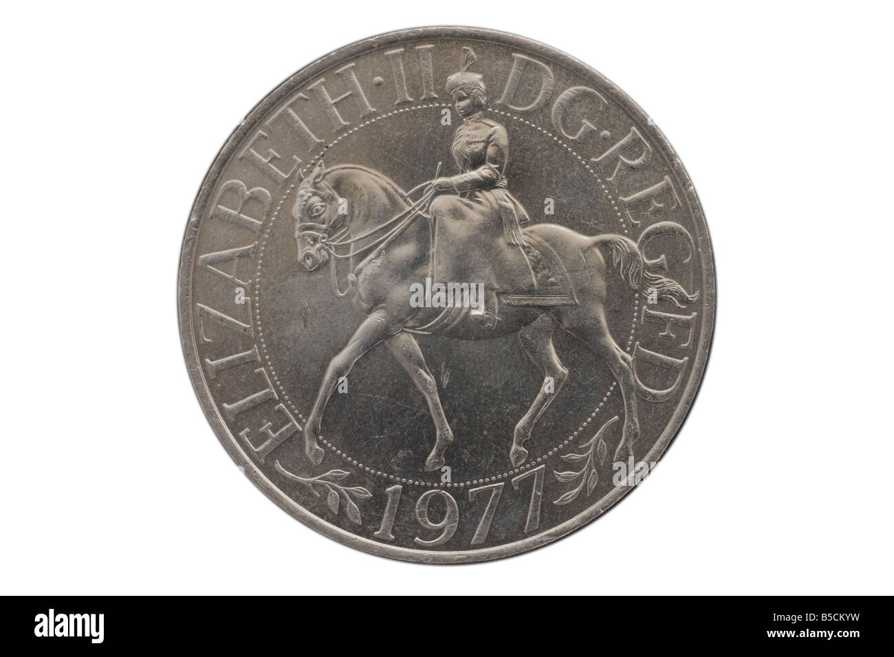 1977 jubilee coin hi-res stock photography and images - Alamy