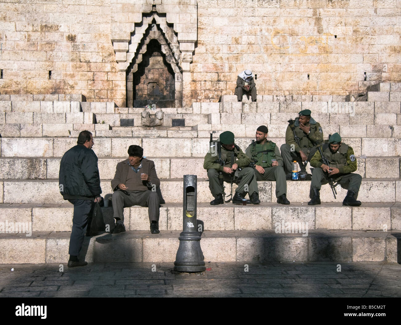israeli patrol early morning in east jerusalem Stock Photo - Alamy