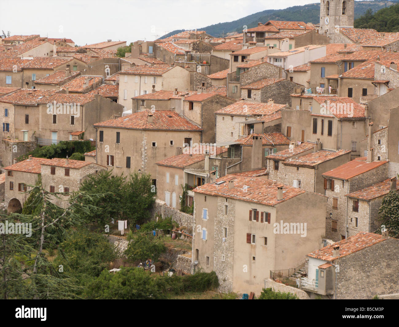 The Provencal village of Mons En Provence, Canton de Fayence, Var ...