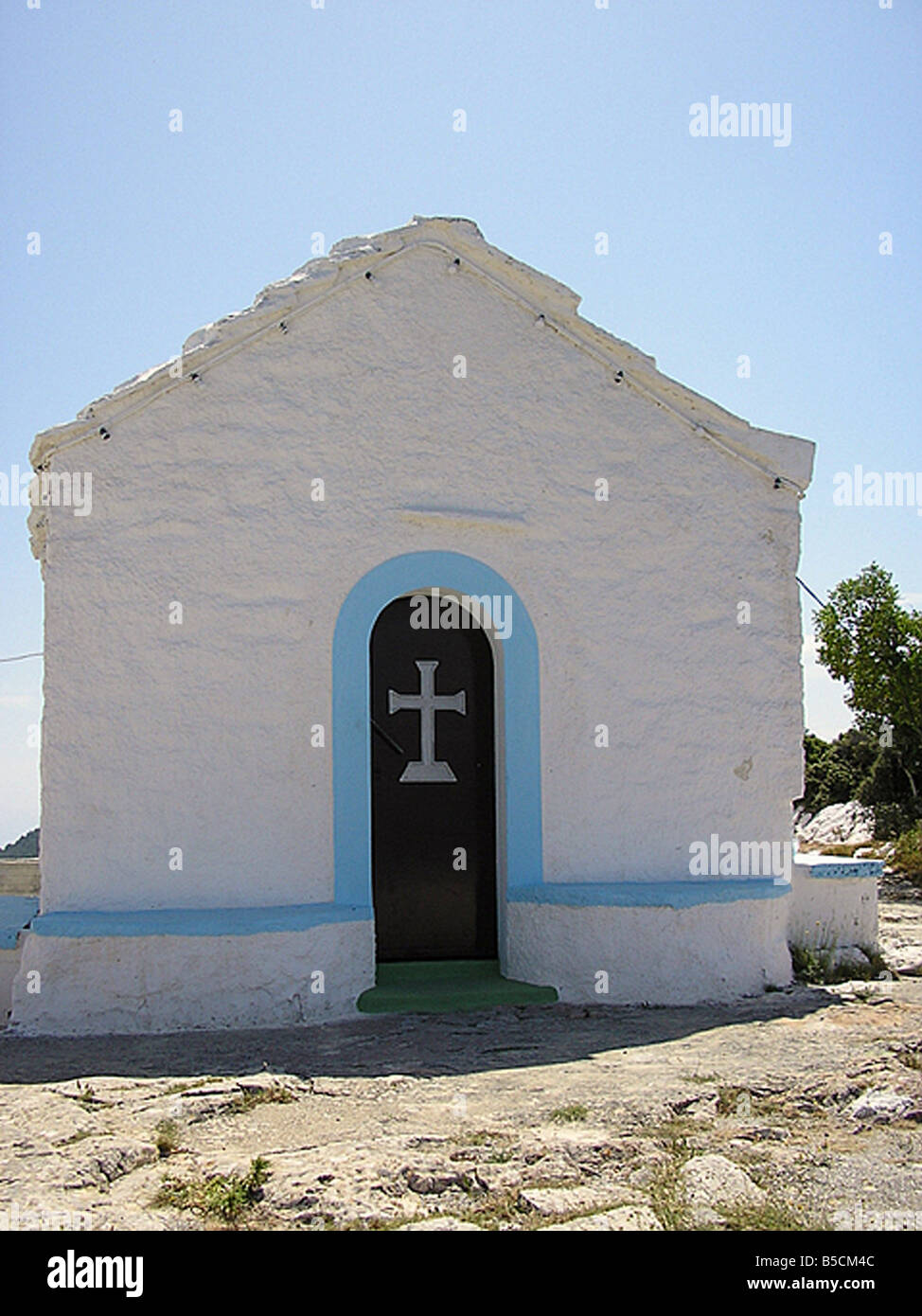 Church on the Greek island of Samos Stock Photo - Alamy