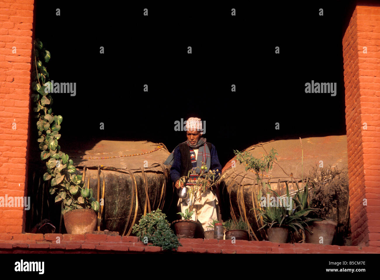 great drums durbar square kathmandu nepal Stock Photo - Alamy