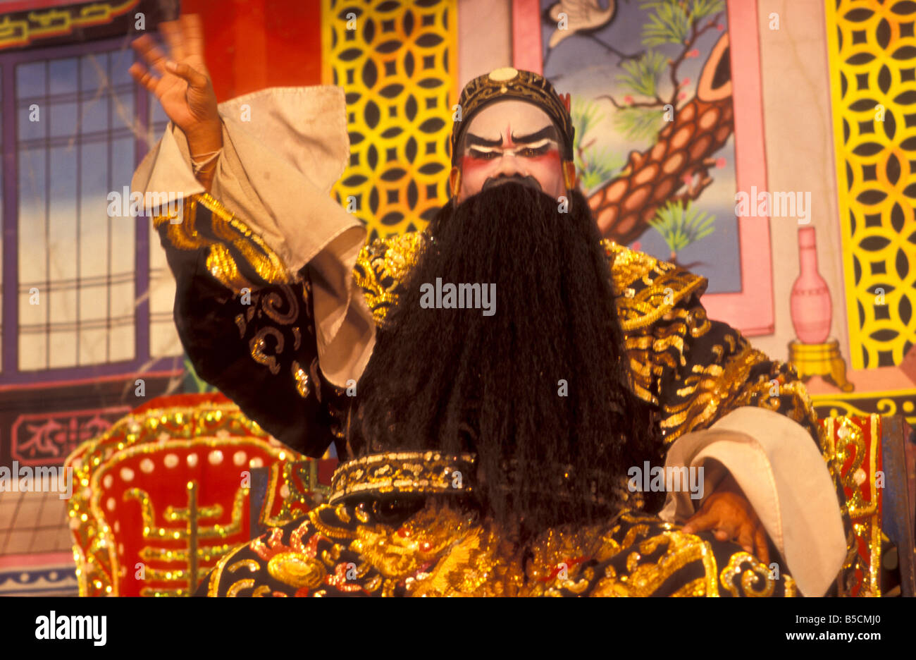 chinese opera at goddess of mercy temple georgetown penang malaysia ...