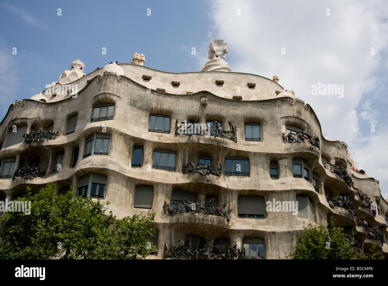 A shot of the front of Gaudi's house Stock Photo - Alamy