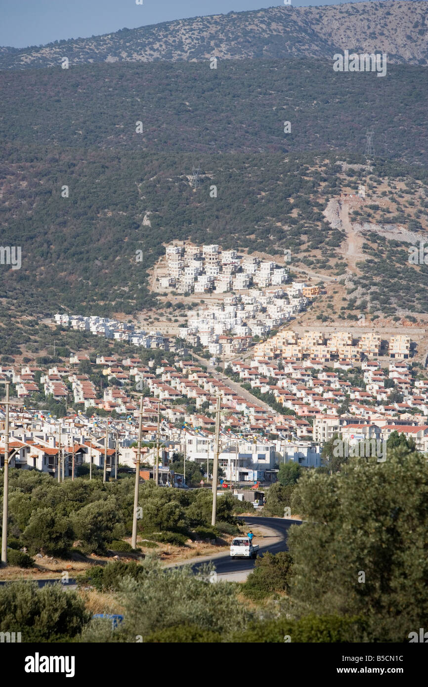 Hillside developments, Akbuk, Turkey, Asia Minor, Eurasia Stock Photo ...
