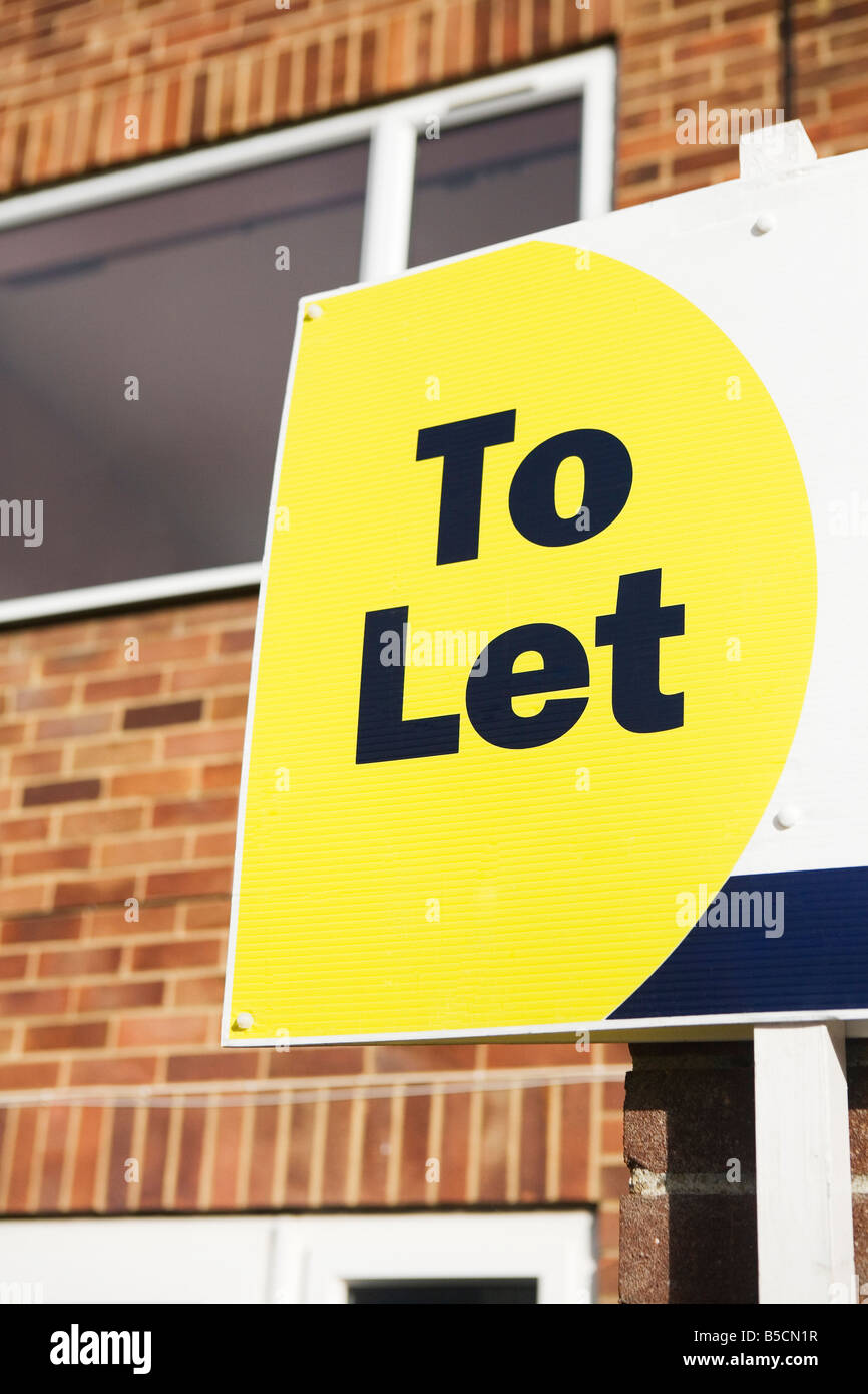 House to let board hi-res stock photography and images - Alamy