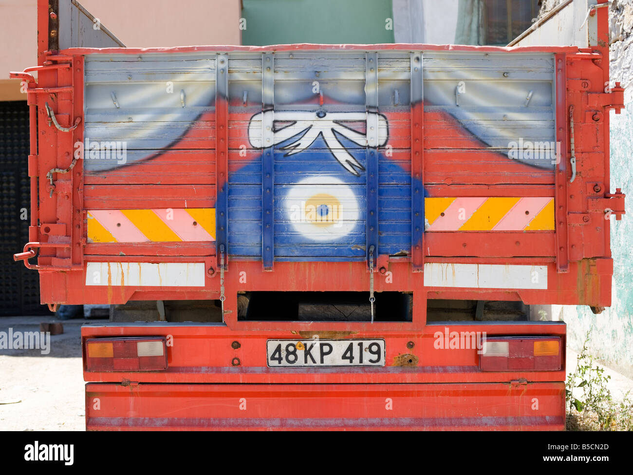 Turkish truck, rear view, Turkey, Asia Minor, Eurasia Stock Photo - Alamy