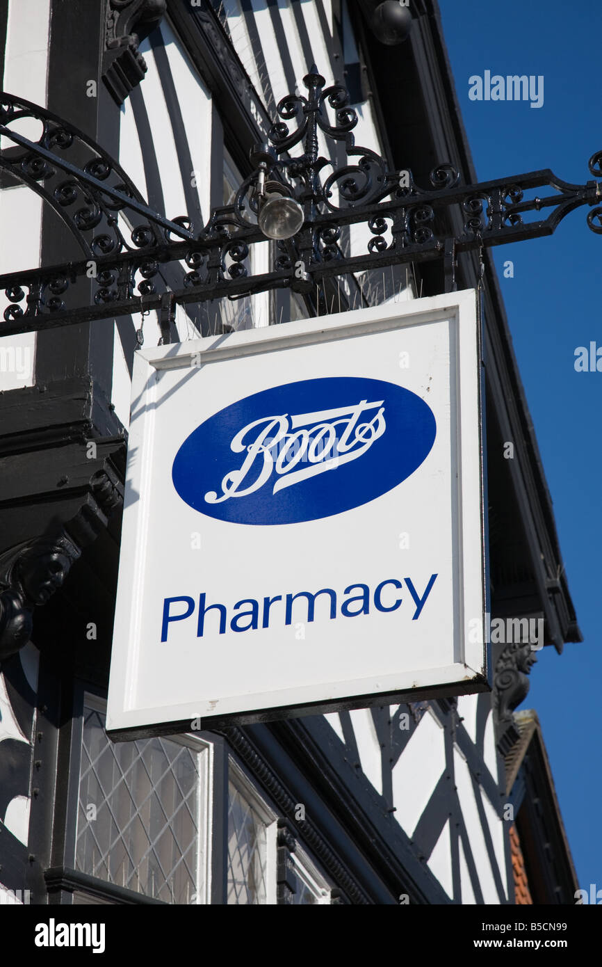 Boots chemist black and white hi-res stock photography and images - Alamy