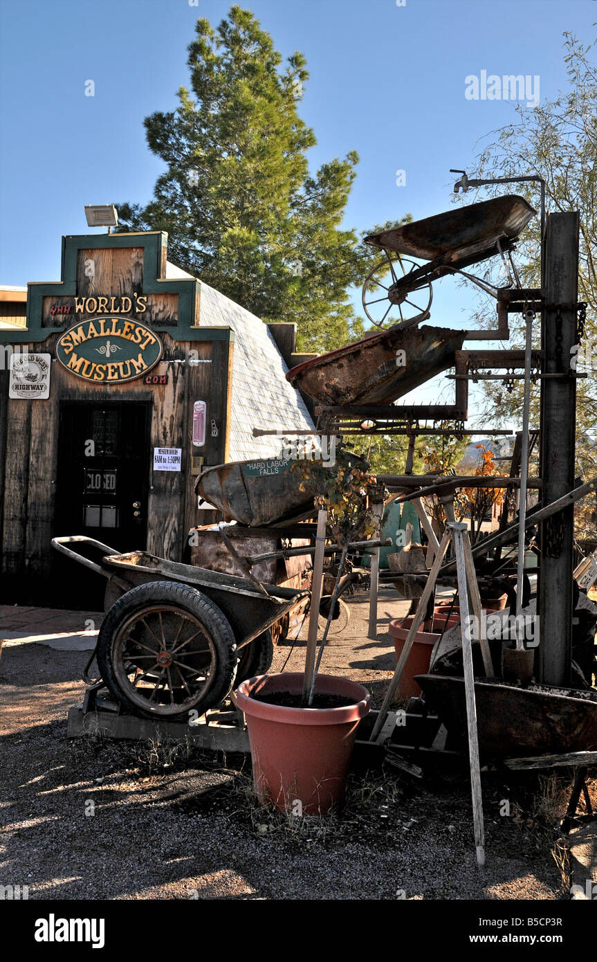 The World's Smallest Museum in Superior Old Town, Arizona Stock Photo ...