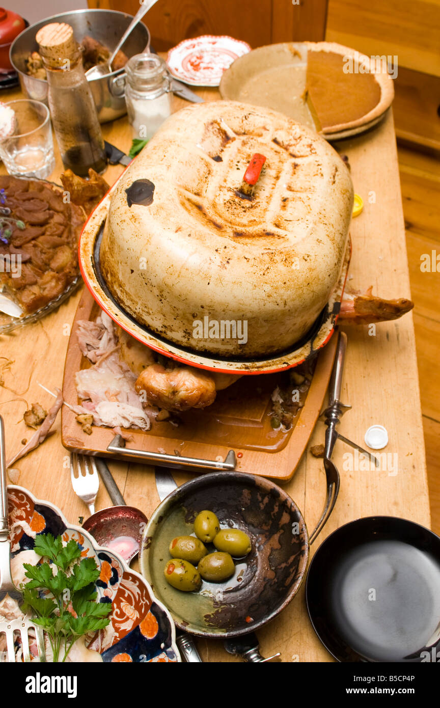 Leftovers from a holiday meal Stock Photo - Alamy