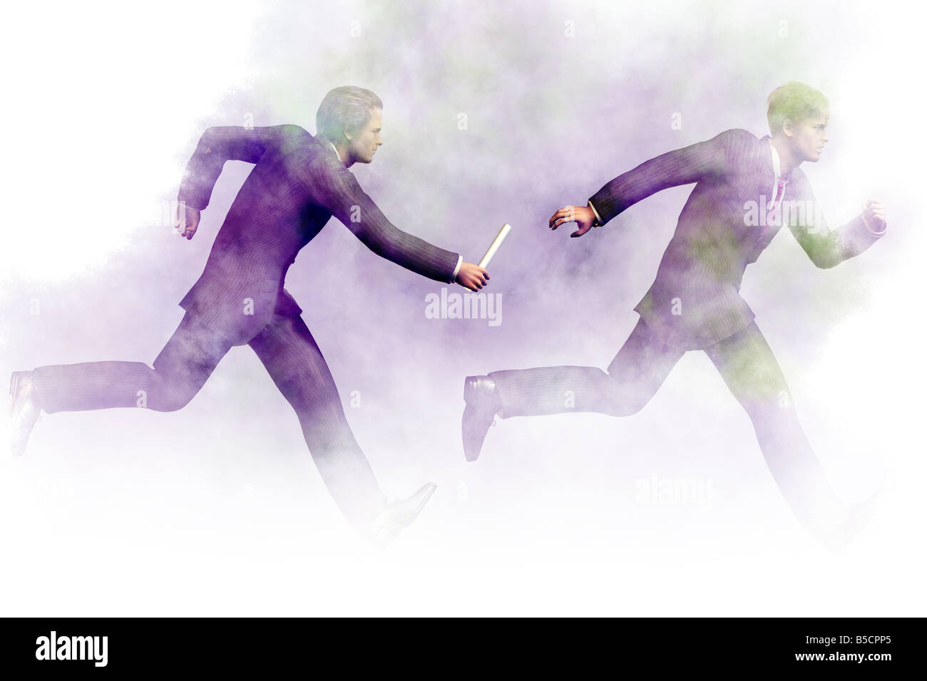 Running a relay race hi-res stock photography and images - Alamy