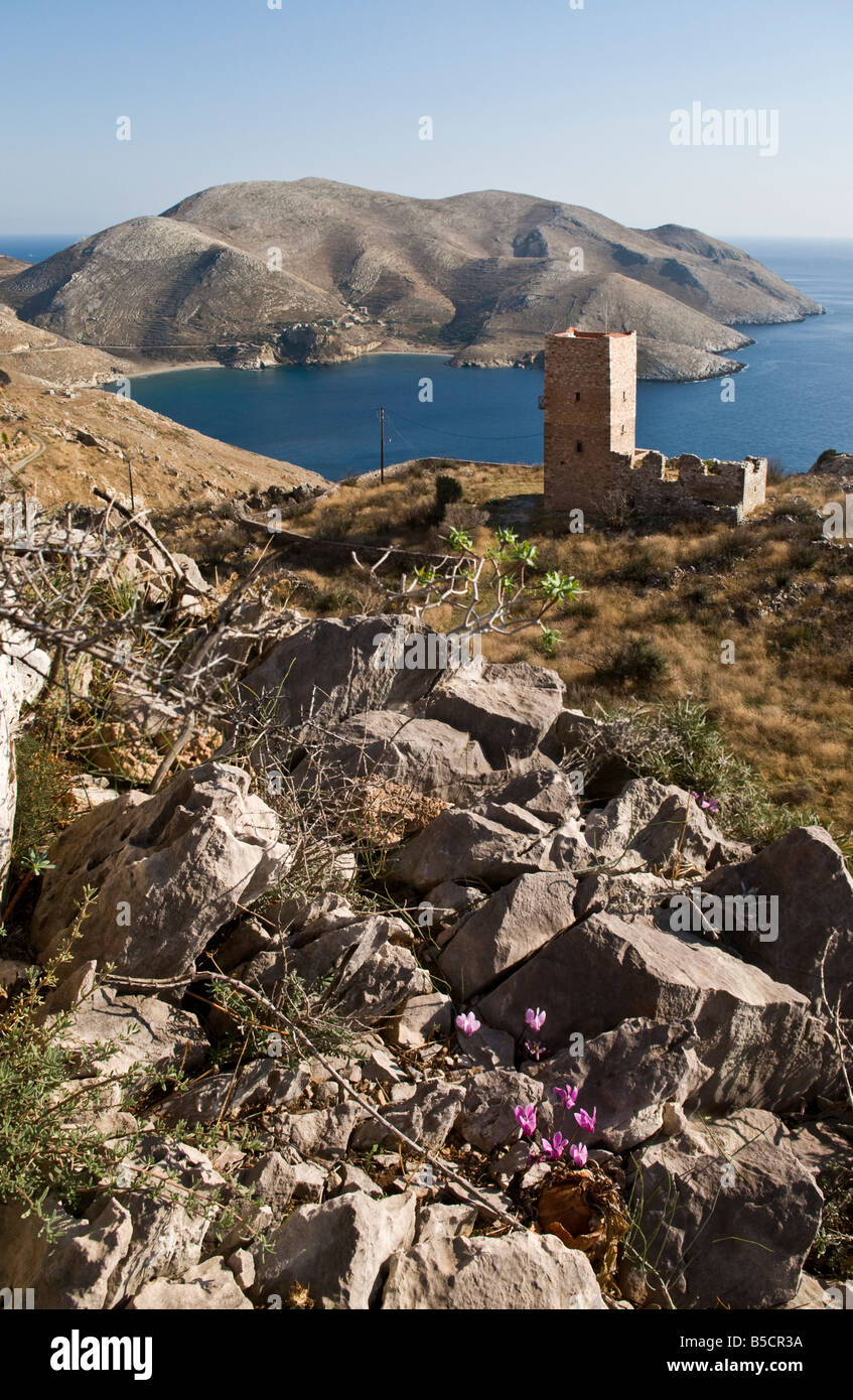 Mani greece tower house hi-res stock photography and images - Alamy