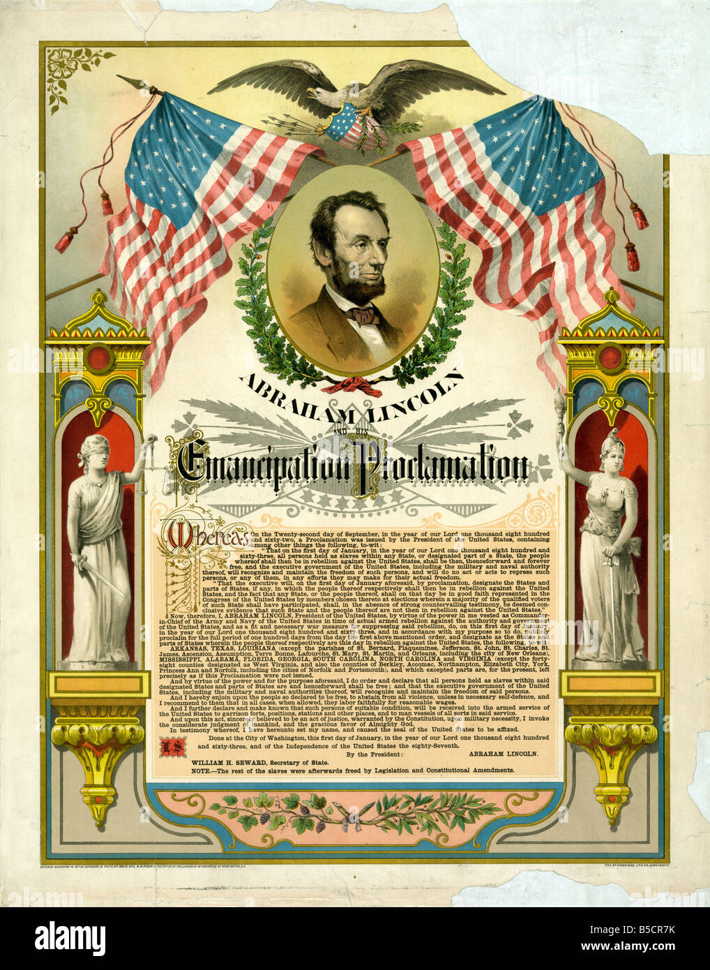 Declaration of Freedom of all Slaves Stock Photo - Alamy