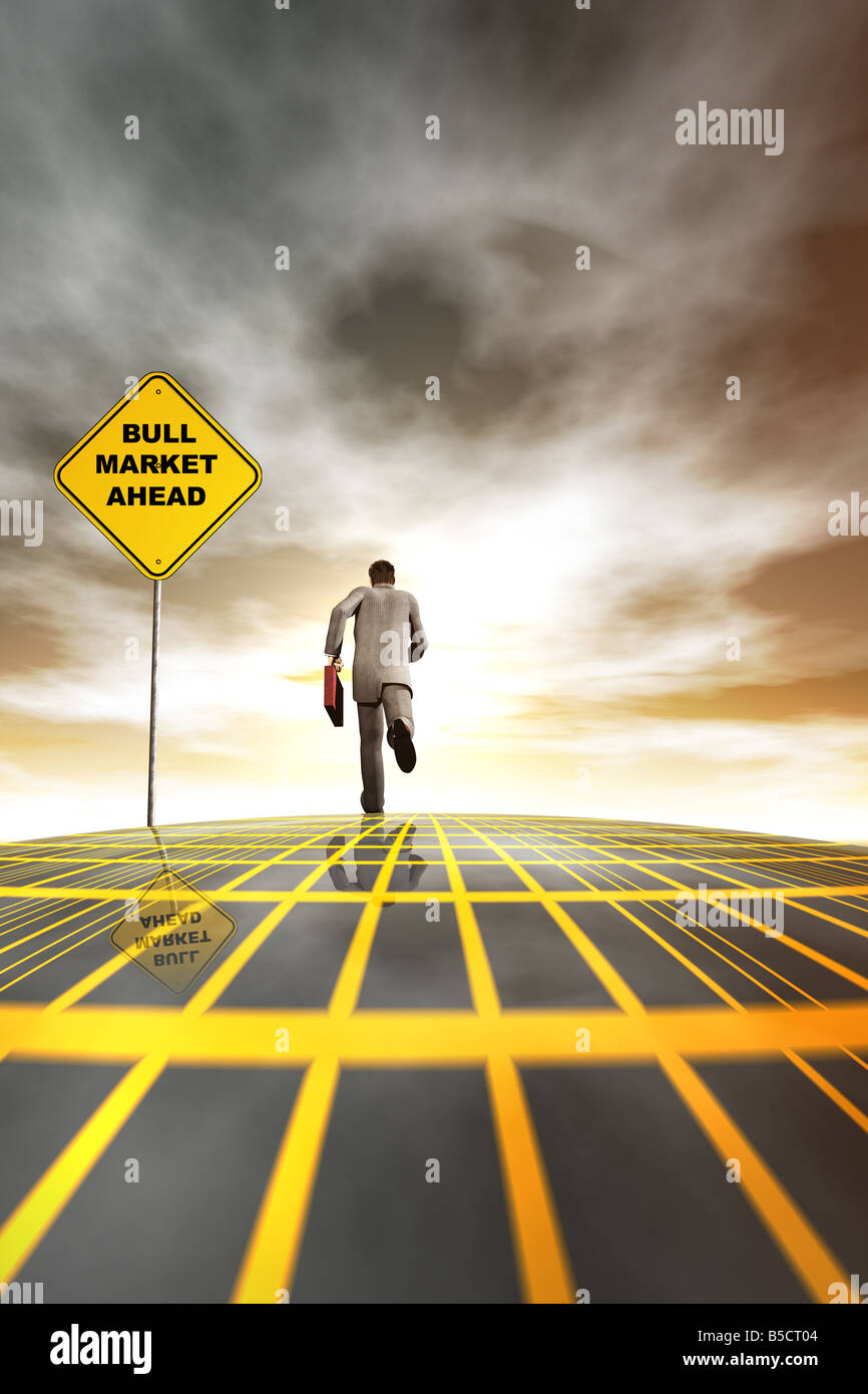 Businessman running on economic hi-res stock photography and images - Alamy