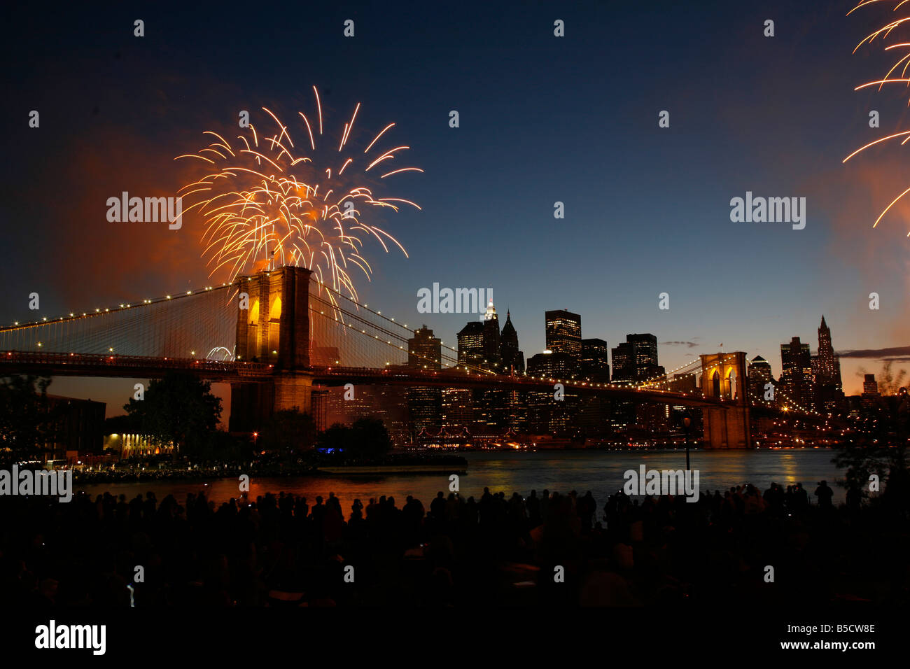Brooklyn Bridge celebration Stock Photo - Alamy