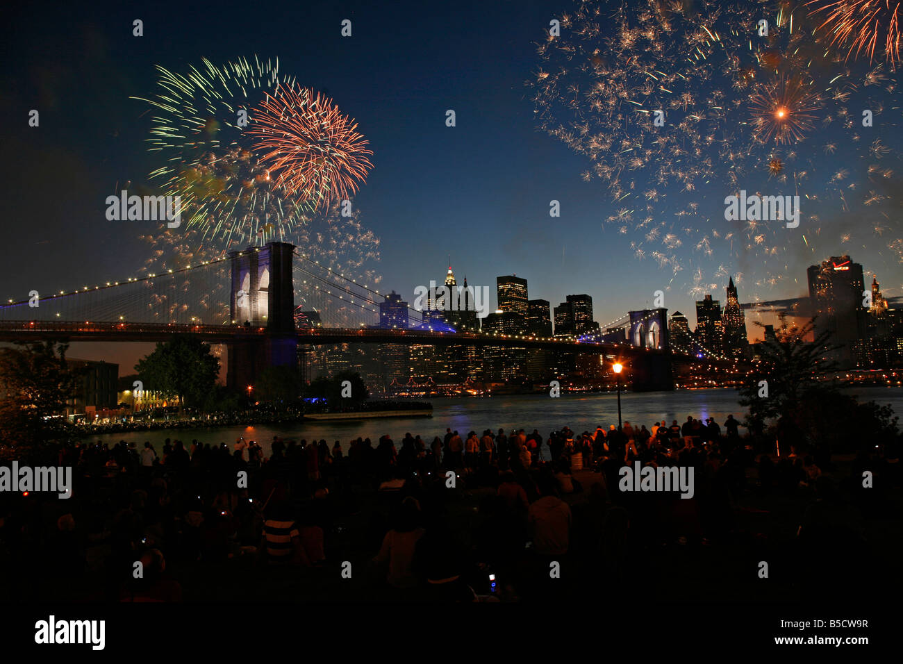 Brooklyn Bridge celebration Stock Photo - Alamy