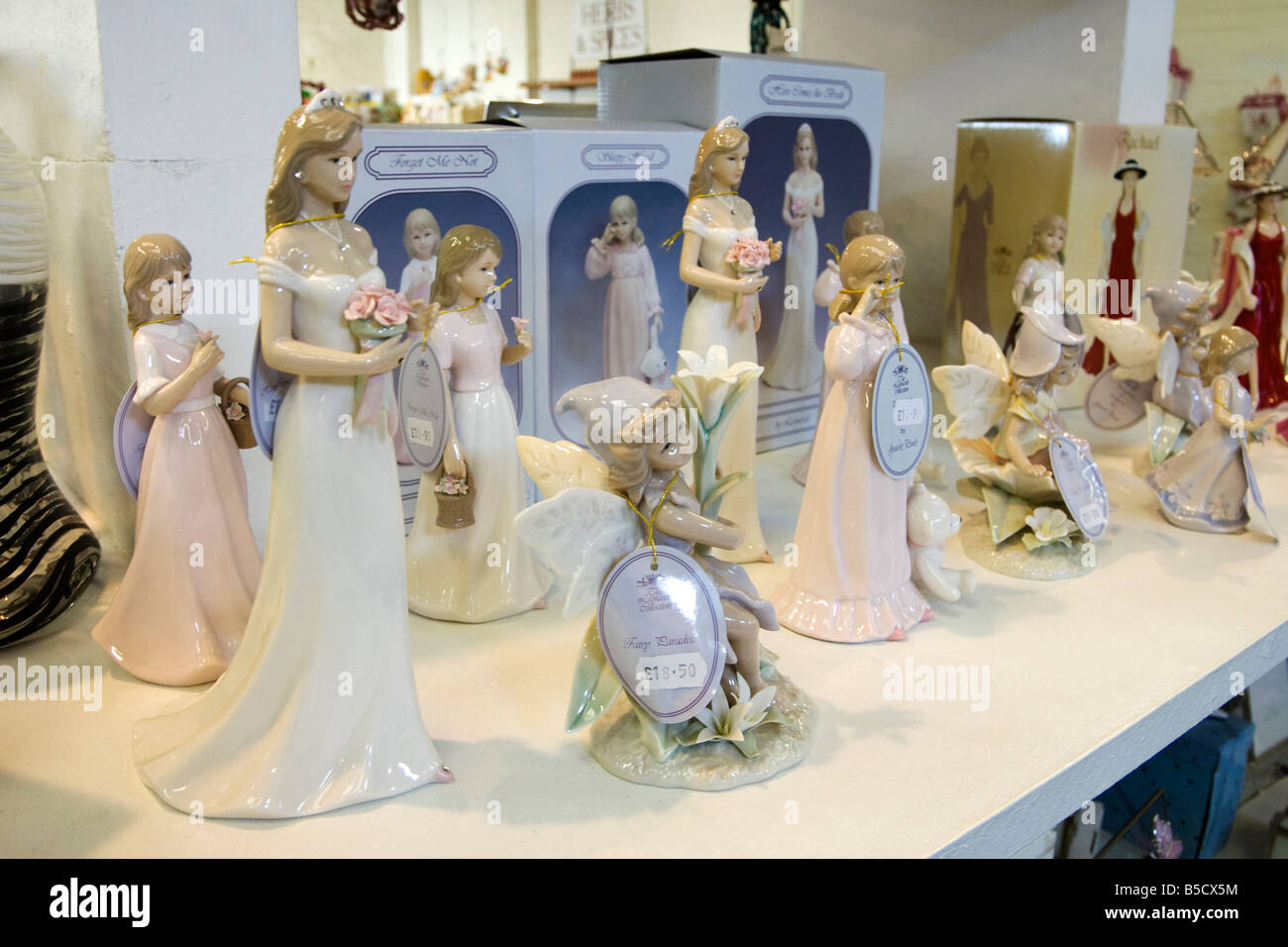 figurines at Henry Watson Potteries at Wattisfield in Suffolk, UK Stock ...