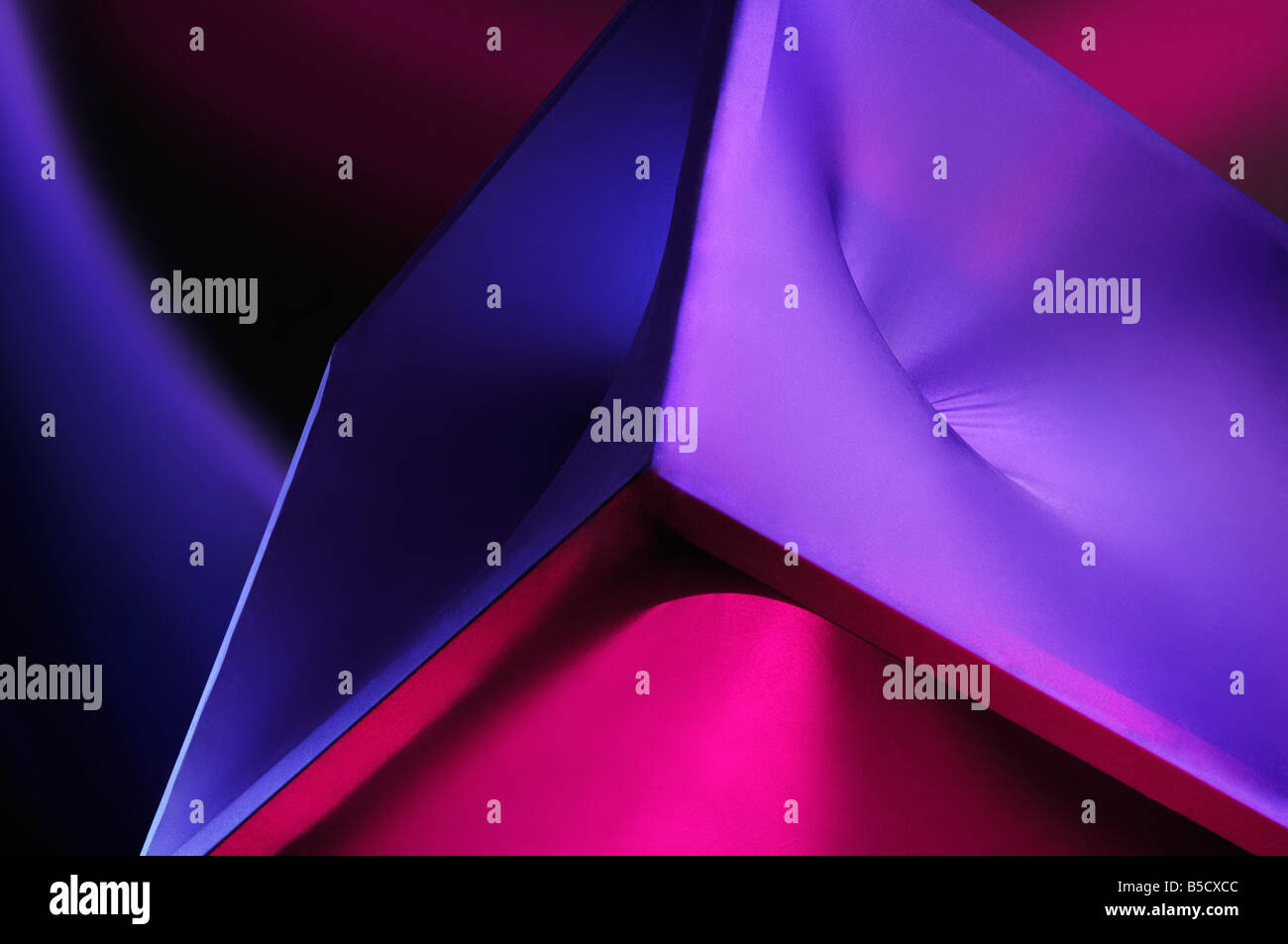 Abstract purple cube Stock Photo - Alamy