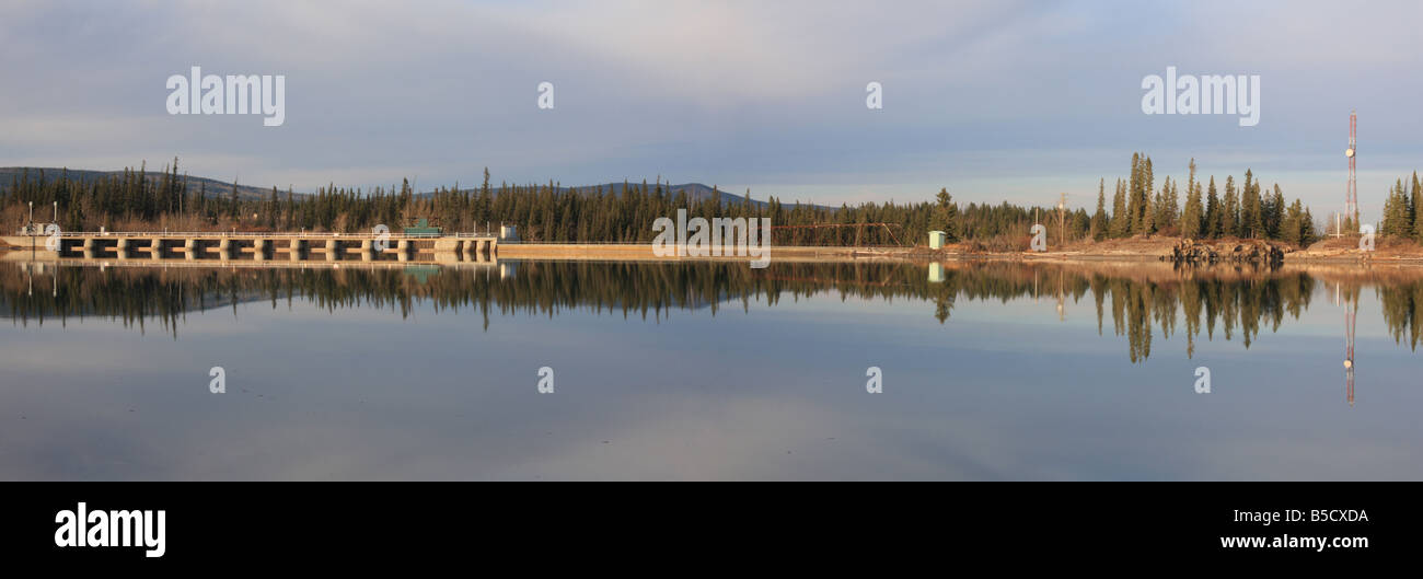 Panoramic dam lake at Seebe, Alberta Stock Photo - Alamy