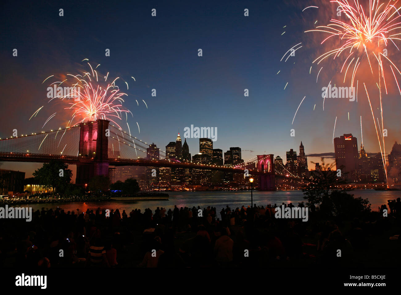 Brooklyn Bridge celebration Stock Photo - Alamy