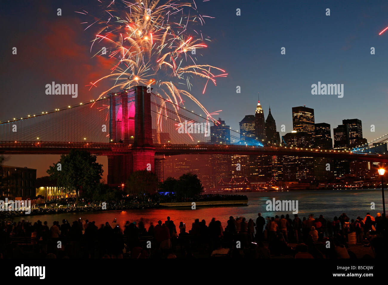 Brooklyn Bridge celebration Stock Photo - Alamy