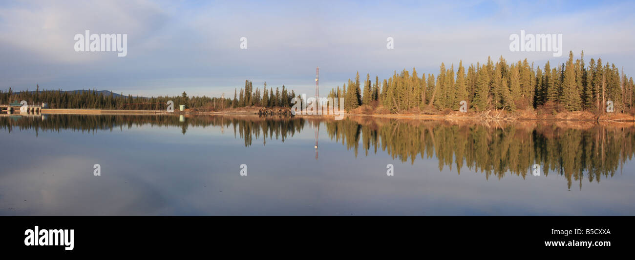Panoramic dam lake at Seebe, Alberta Stock Photo - Alamy