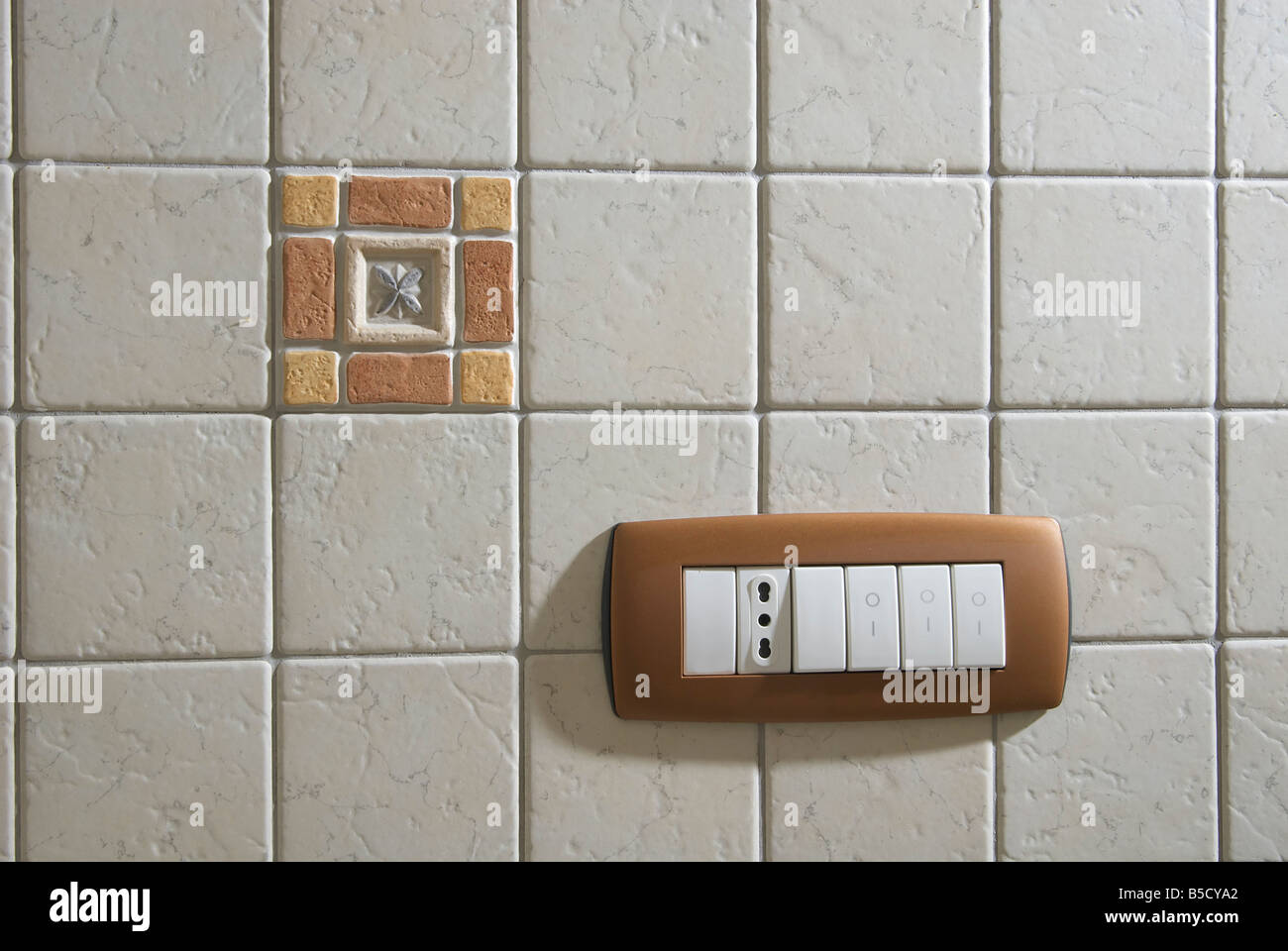 electric light switches and outlet Stock Photo - Alamy