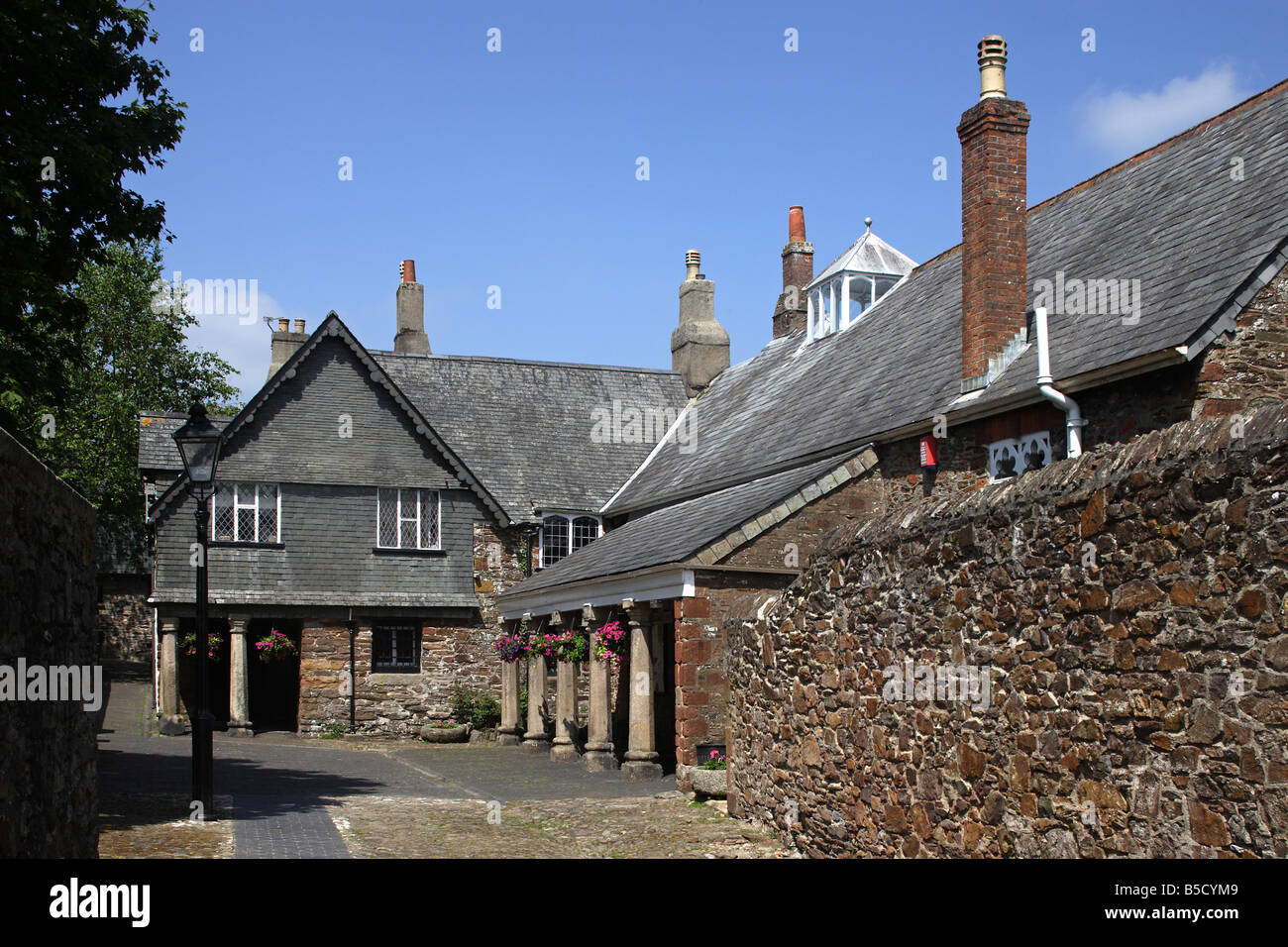Totnes Guildhall former Priory building founded 1088 Devon Great ...