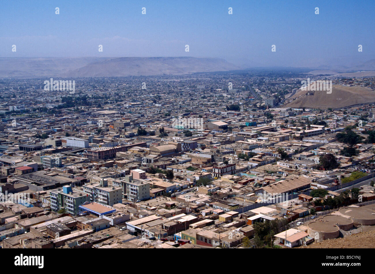 Arica Chile View Of City From Above Stock Photo - Alamy