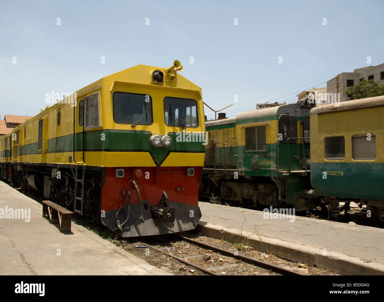Trains at Dakar Railway Station Senegal Stock Photo - Alamy