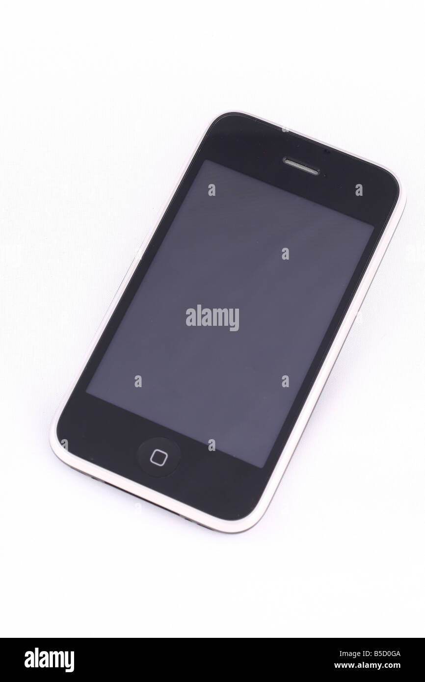 iphone isolated over white background technology touch Stock Photo - Alamy