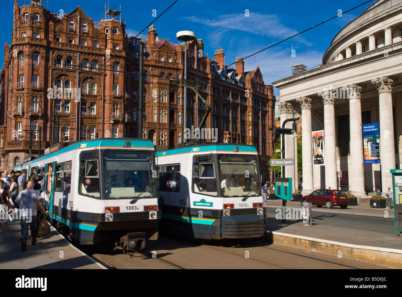 Manchester trams hi-res stock photography and images - Alamy