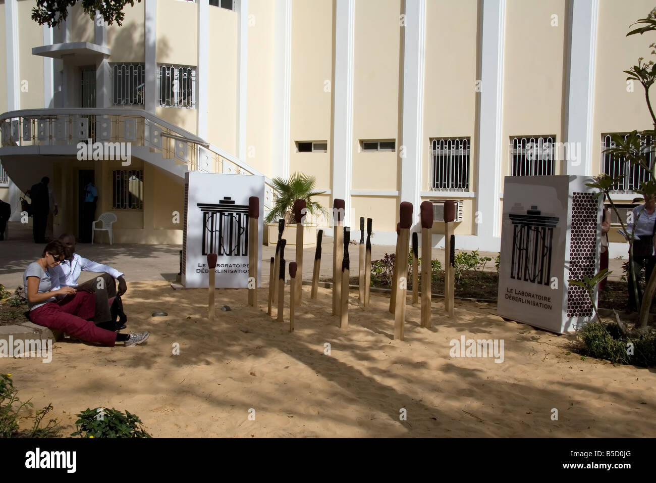 Art installation during Dak art 2008 Dakar Biennale Dakar Senegal Stock ...