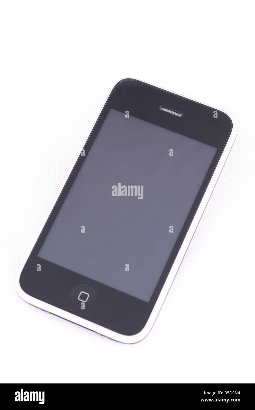 iphone isolated over white background technology touch Stock Photo - Alamy