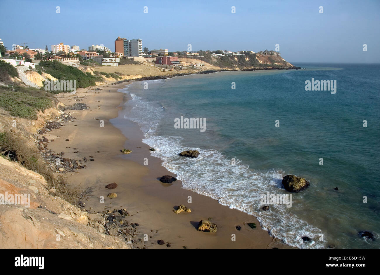 View of Dakar Cap Vert Peninsula and Atlantic Ocean Senegal Stock Photo ...