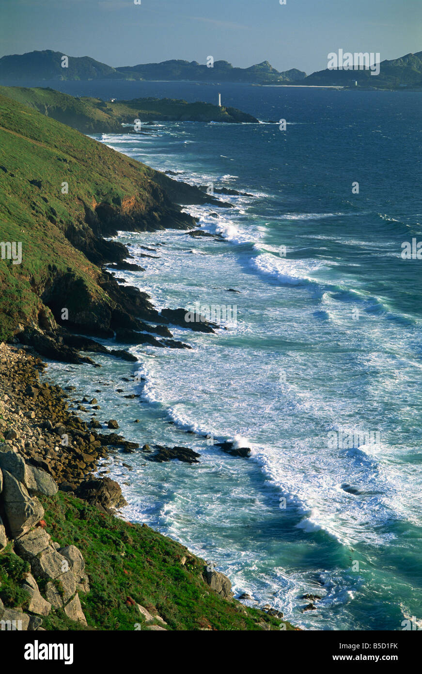 Ria de Vigo Cape Home and the Isles Cies of the Rias Bajas the Lower ...