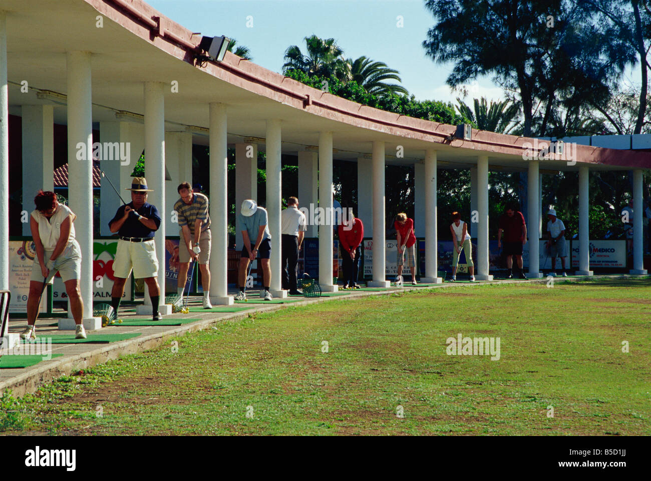 Golf driving range, Maspalomas, Gran Canaria, Canary Islands, Spain ...