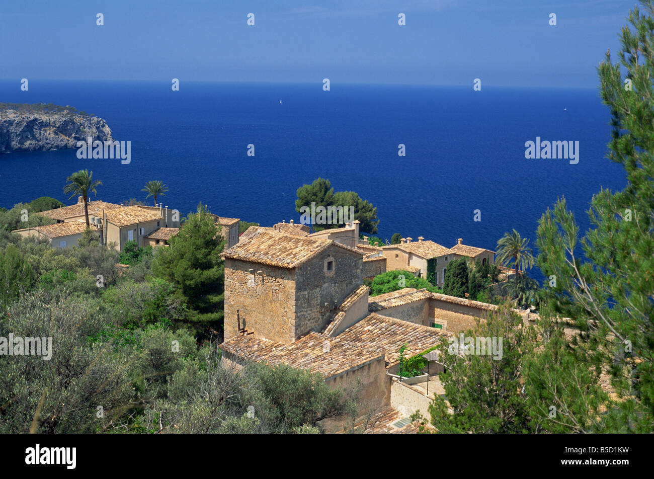 Roofs of Luc Alcari Mallorca Baleares Spain J Miller Stock Photo - Alamy