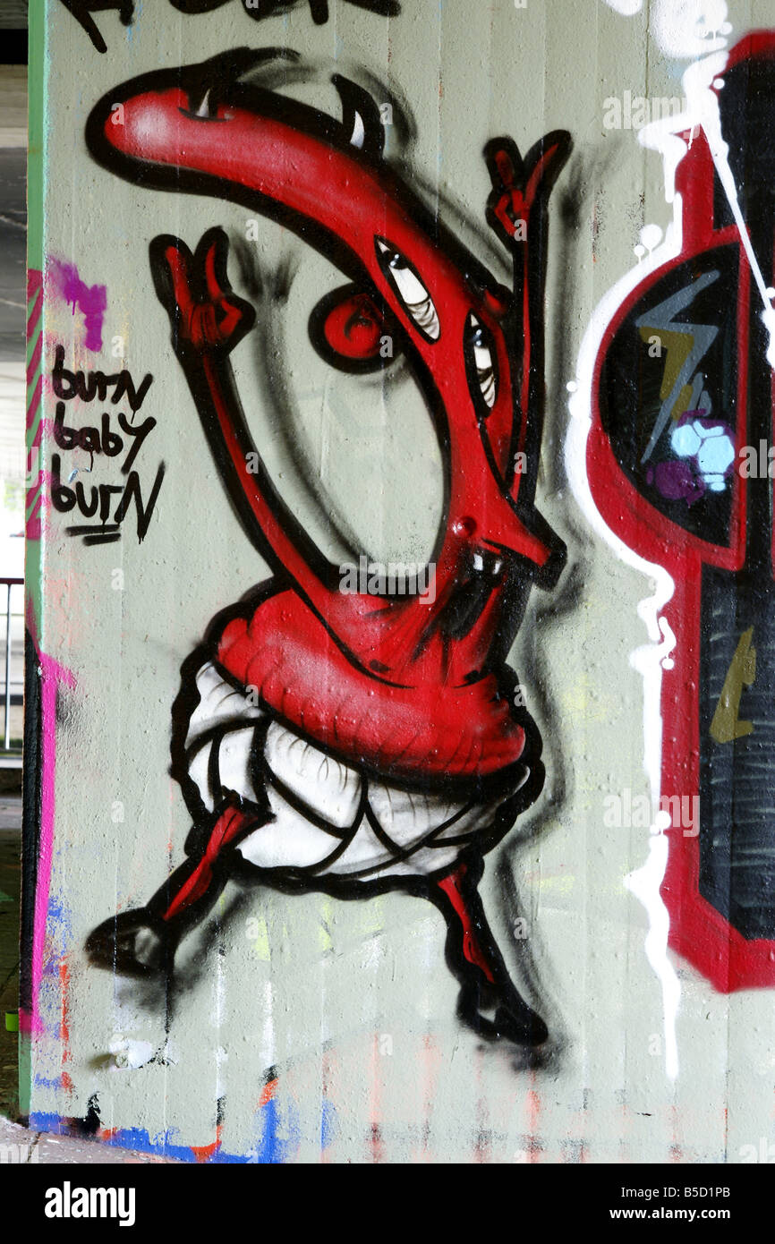 Devil graffiti hi-res stock photography and images - Alamy