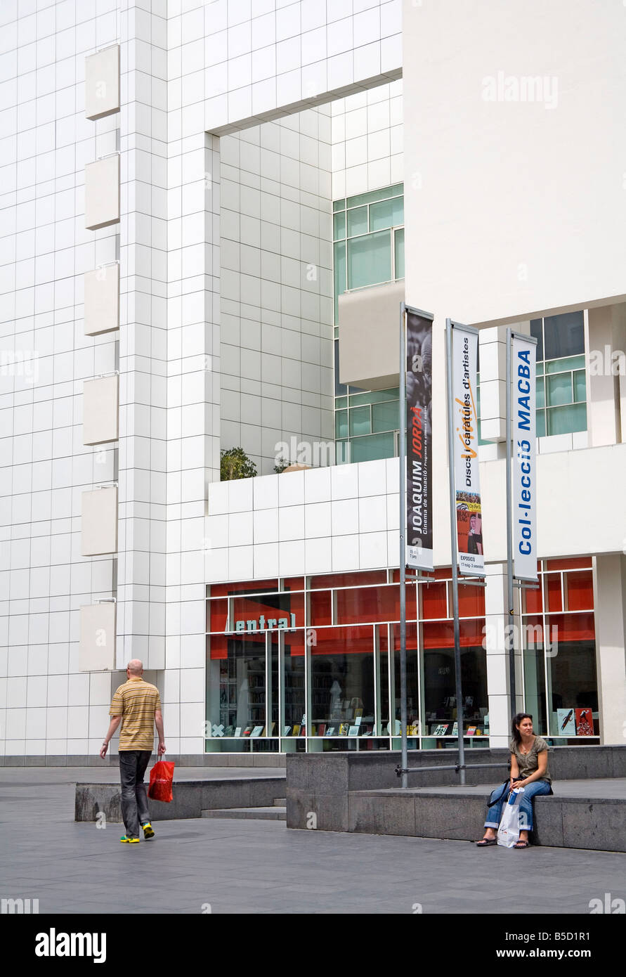 Museum of Contemporary Art, El Raval district, Barcelona, Catalonia ...